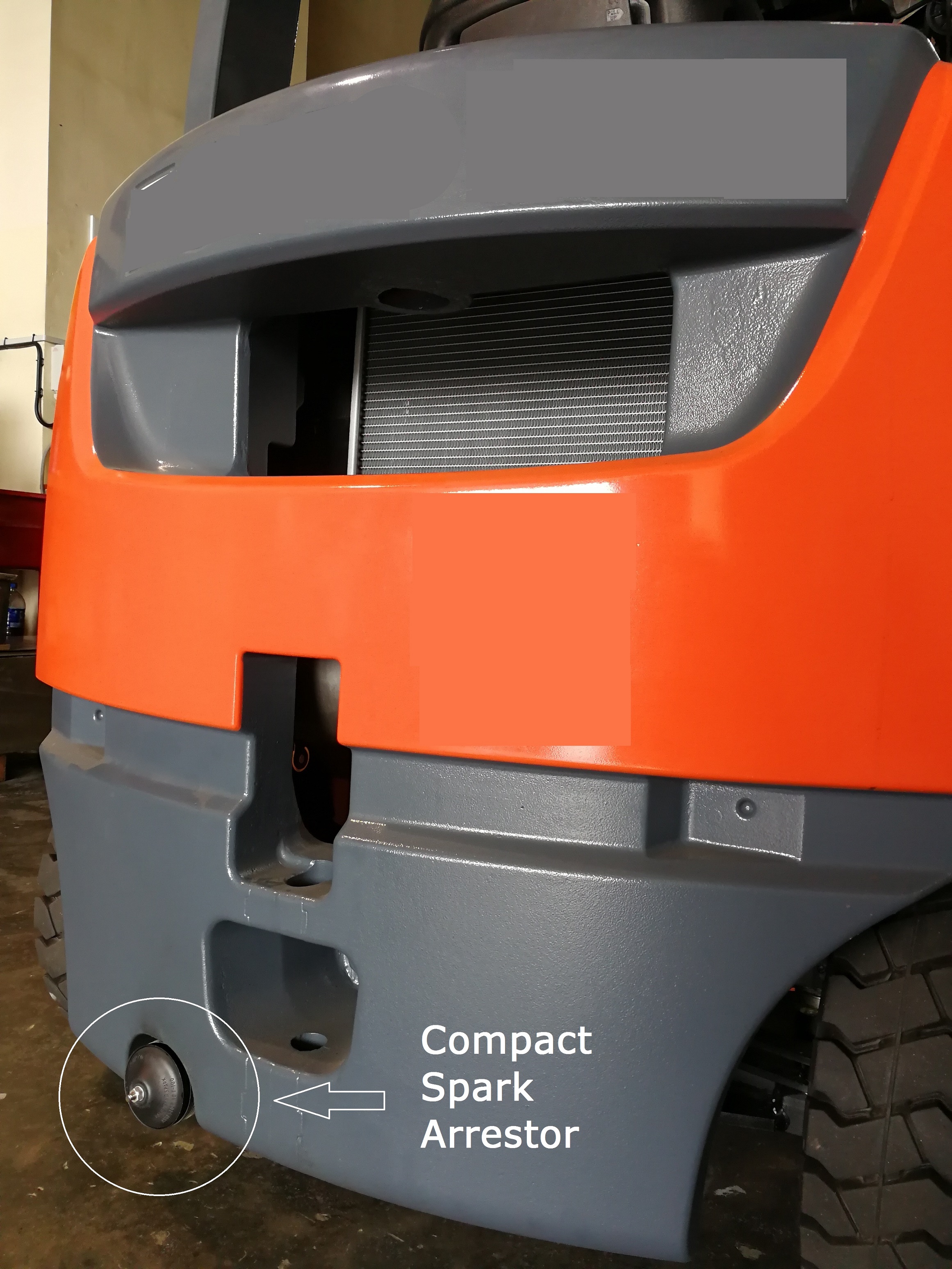 DS Fire Protection for Forklifts | Compact Spark Arrestors